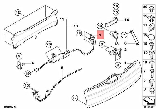 Genuine BMW X5 E70 X5 3.0d 3.0sd 3.0si Trunk Lid Lock Bottom Right ...