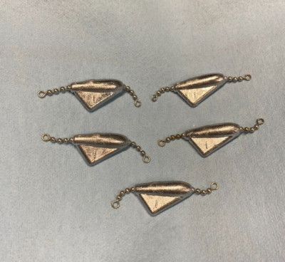 Inline 1oz ounce Keel Weight Trolling Sinker stainless chain (5) | eBay