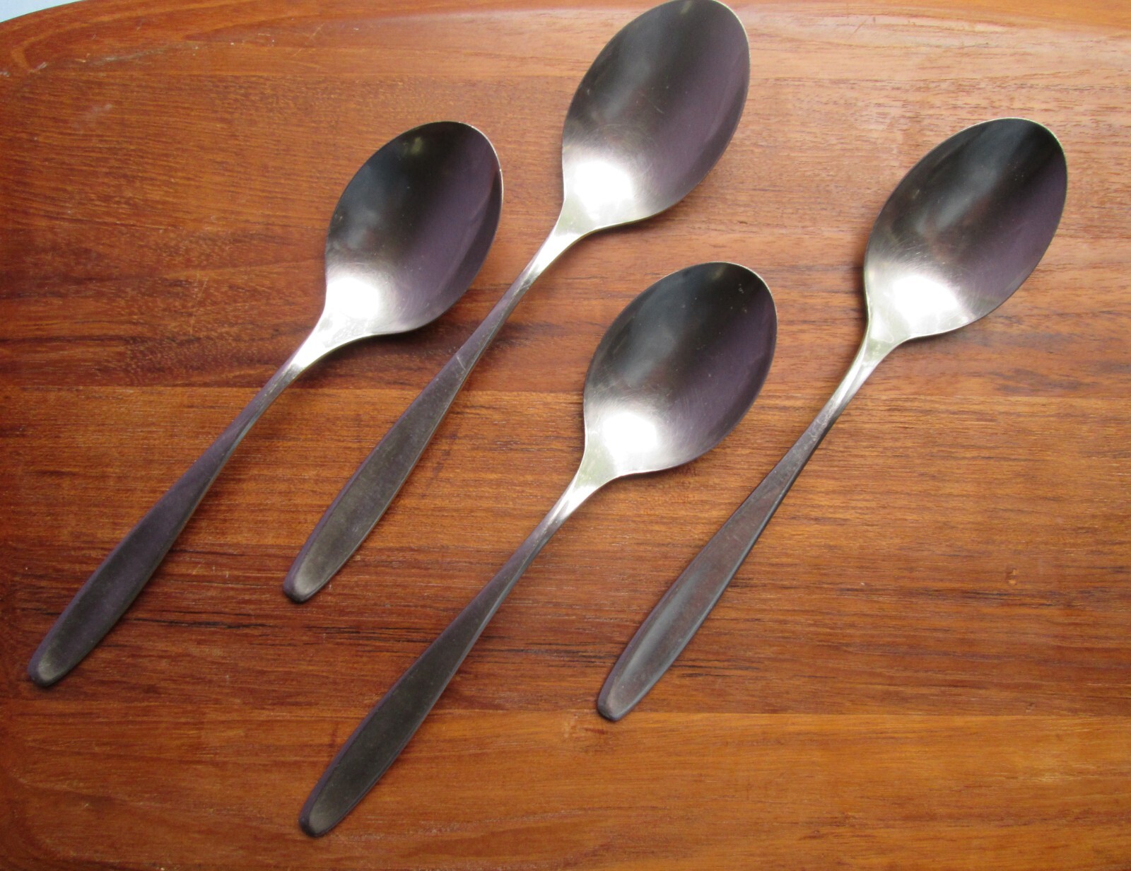 WMF CROMARGAN Germany LINE (Old) Stainless 7 5/8" Table/ Serving Spoons ...