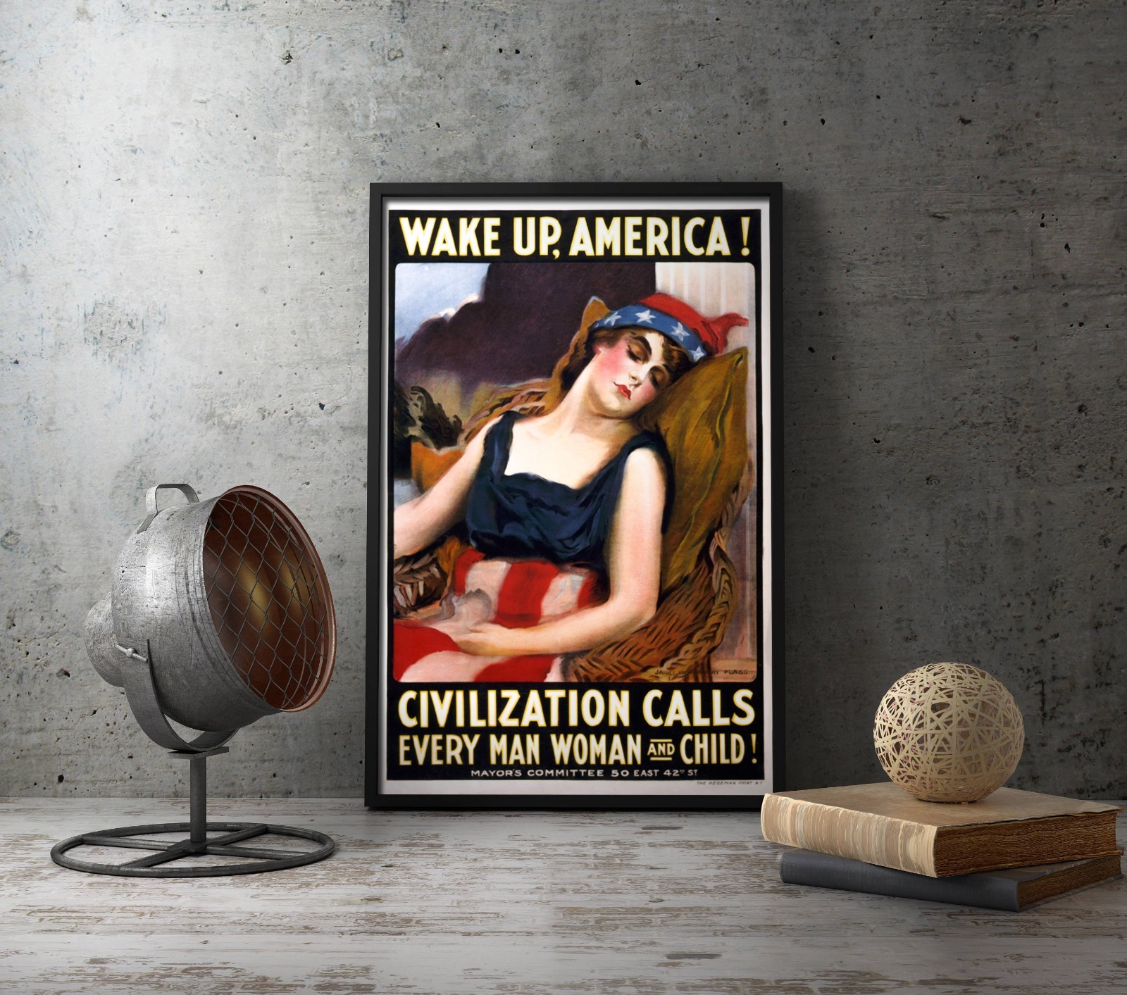 WW1 American Propaganda Poster - Wake Up America, WW1 US, Military ...