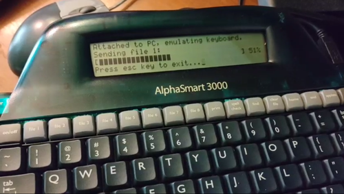 2 AlphaSmart 3000 Portable Laptop Keyboard Word Processor BM for sale ...