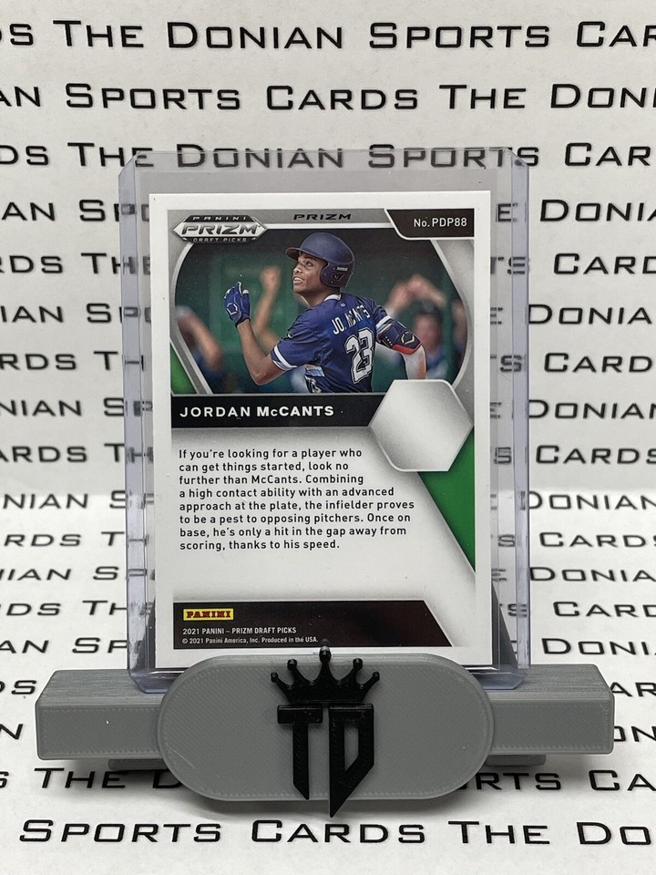 Jordan McCants 2021 Panini Prizm Draft Picks Red Mojo Baseball #PDP88 ...