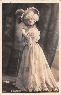 Beautiful French Colonial Lady on 1906 Real Photo Postcard Titled De ...