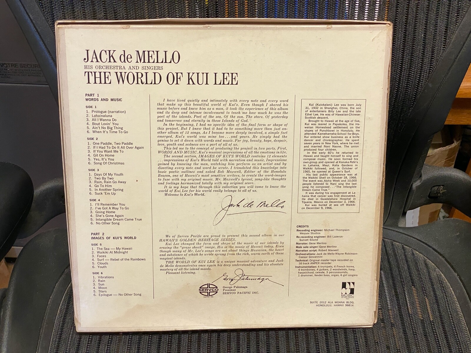 Kui Lee The World Of 3x LP box set Music Of Polynesia VG+ [Jack De ...