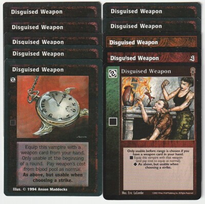 Disguised Weapon x10 CE SE VTES Jyhad Lot A | eBay