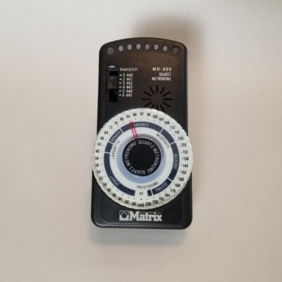 Matrix MR-800 Quartz Metronome w/ LED Pendulum Simulation & Down Beat ...