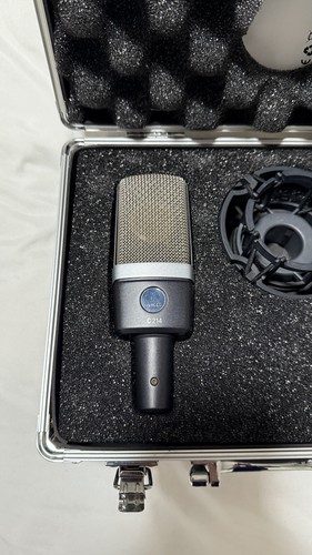 AKG C214 Condenser Microphone w/ Shock Mount & Case - Pre-Owned - Mint ...