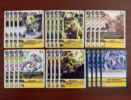 DIGIMON CARD GAME BT07 BT7 ENG PULSEMON BULKMON KAZEMON COMMON U YELLOW ...