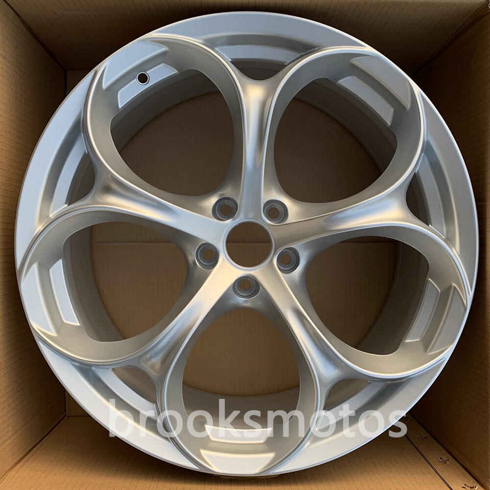 FOR ALFA ROMEO GIULIA 19" HYPER SILVER STAGGERED STYLE WHEELS RIMS 19X8 ...