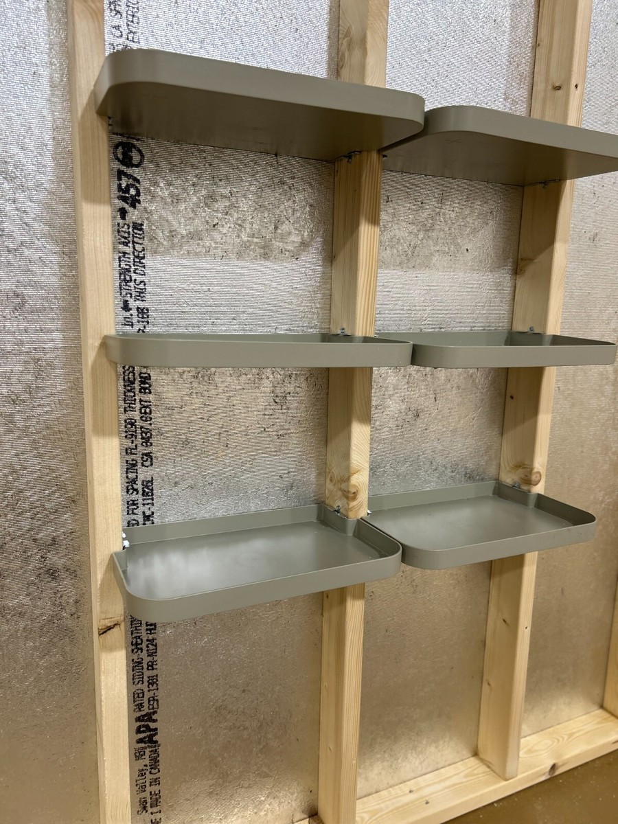 Cinder Block Shelves In Garage