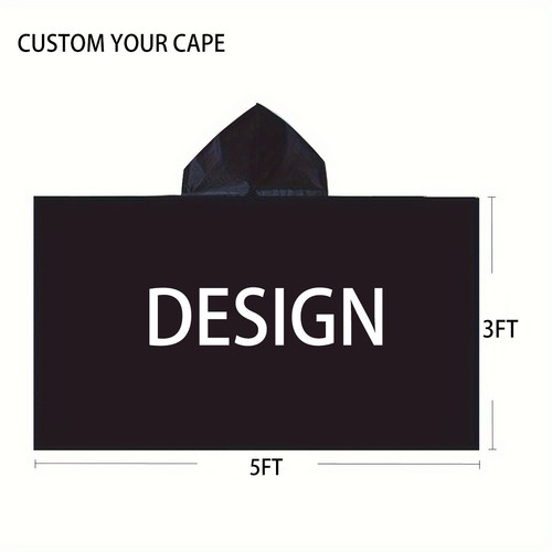 Custom Personalized Cape Body Flag 150x90cm Banner Design Your Text ...