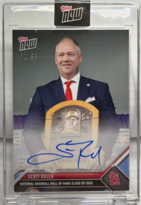 Scott Rolen 7/23/2023 Topps Now MLB Hall of Fame Class Autograph Auto ...