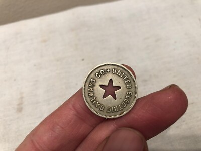 Vintage UNITED ELECTRIC RAILWAYS CO Transit Token Good for One Fare | eBay