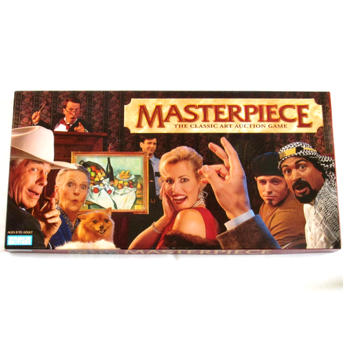 Masterpiece The Classic Art Auction Board Game 1996 Parker Brothers ...