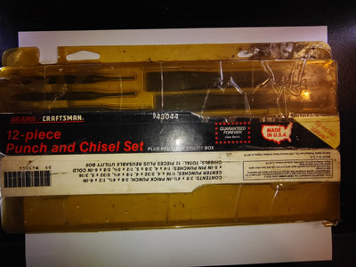 Vintage 12pc. Craftsman Chisel and Punch set, 43044 Made in USA by ...