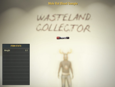 FALLOUT 76 PC Mole Rat Blood Sample (Rare Misc) | eBay UK