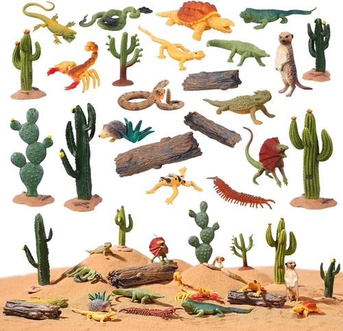 23Pcs Desert Animal Figurines Set – Includes Scorpion, Lizard ...