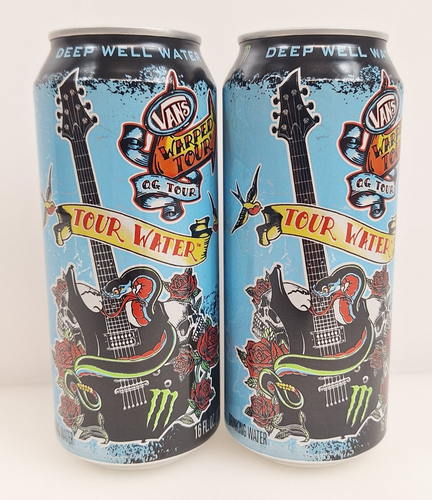 NEW Monster Energy Vans Warped Tour Deep Well Tour Water 2 Cans ...
