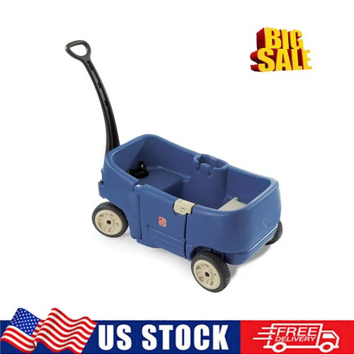 Wagon for Two Plus Blue Foldable Wagon for Kids with Seats Quiet-ride ...