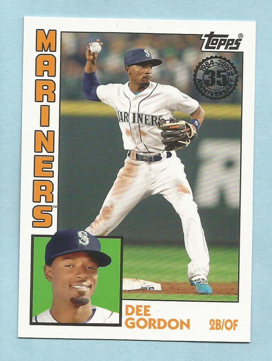2019 Topps Baseball Dee Gordon Seattle Mariners T84-33 1984 35th ...