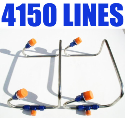 DUAL INLET 4150 BLUE SUPERCHARGER BLOWER FUEL LINE KIT HOLLEY CARBS | eBay