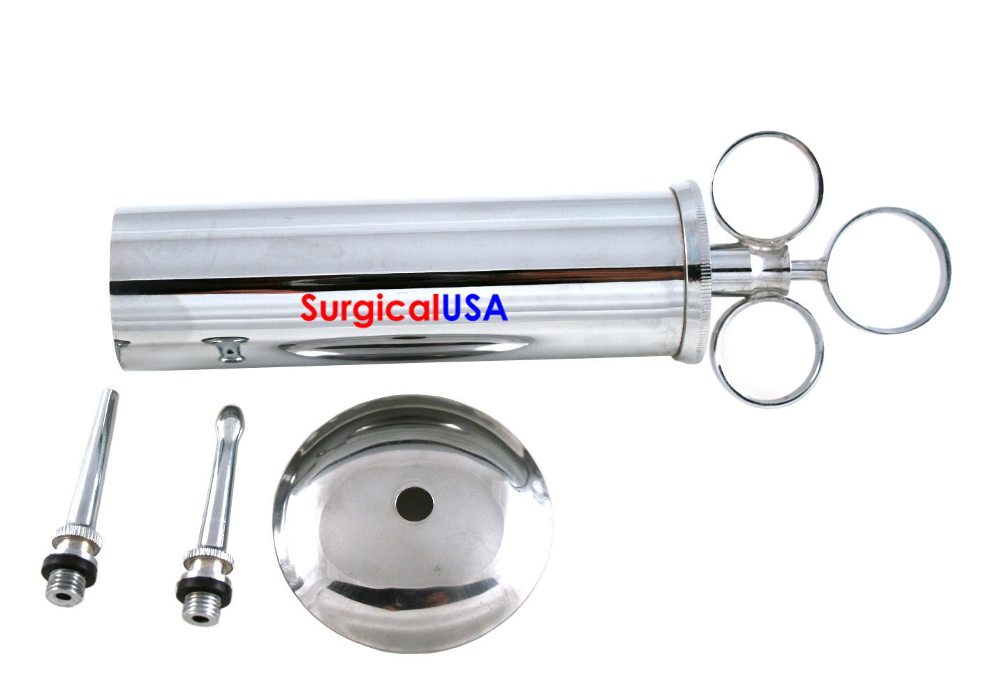 Ear Syringe 4oz Kit with 2 Nozzles and Shield Chrome Plated | eBay