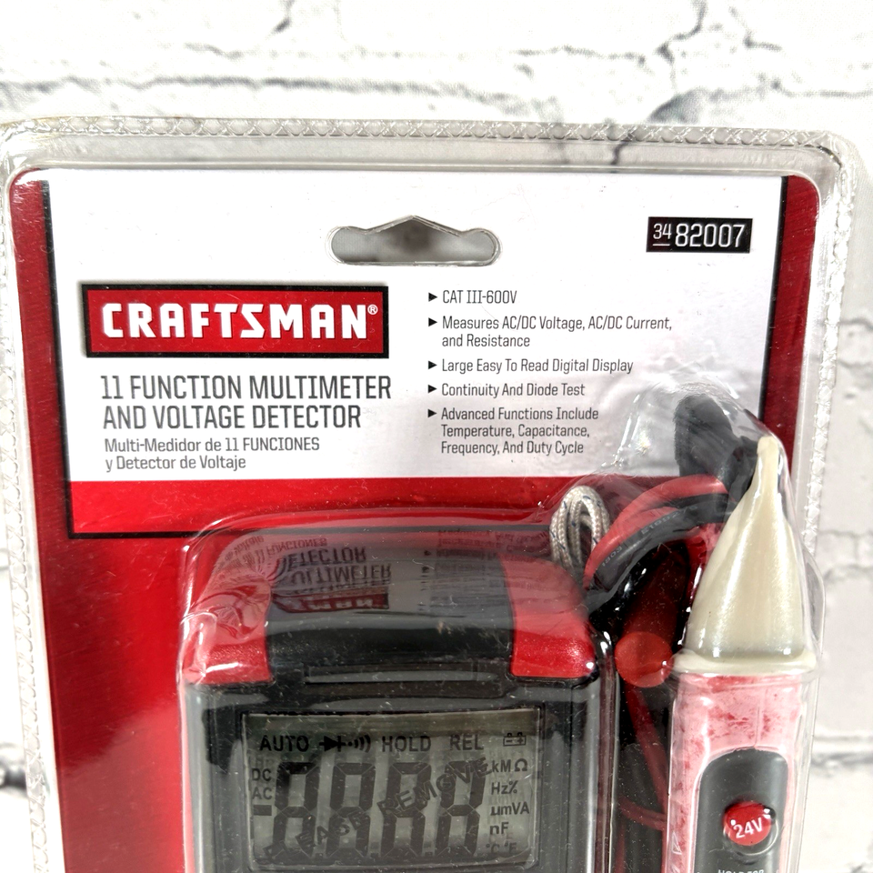 VINTAGE CRAFTSMAN 34-82007 - 11 Function Digital Multimeter Volt AC/DC ...