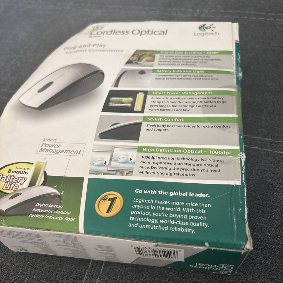 Logitech LX5 Cordless Optical Mouse 97855047359| eBay