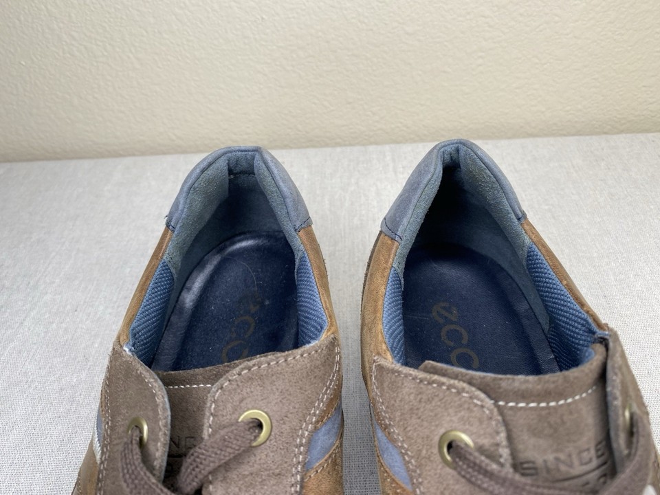 Ecco Mens Fraser Casual Shoe Size 45 EUTan Brown Leather Low Sneaker ...