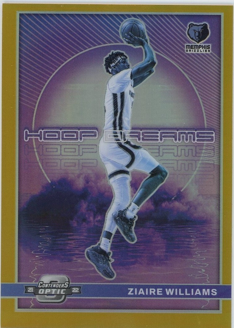 2021-22 Panini Contenders Optic - Hoop Dreams Ziaire Williams #10 Gold ...