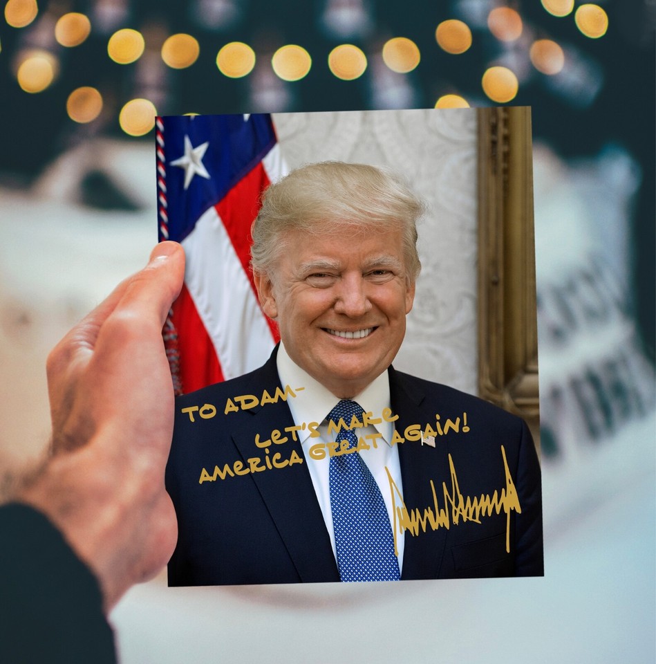 Personalized President Donald J. Trump Autographed 8x10 Photo w/ Custom ...