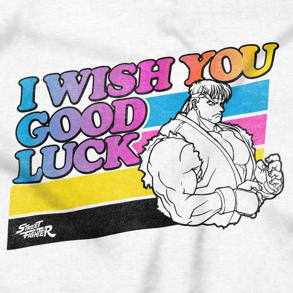 Cool Street Fighter Ryu I Wish You Good Luck Hoodie Hooded Sweatshirt ...