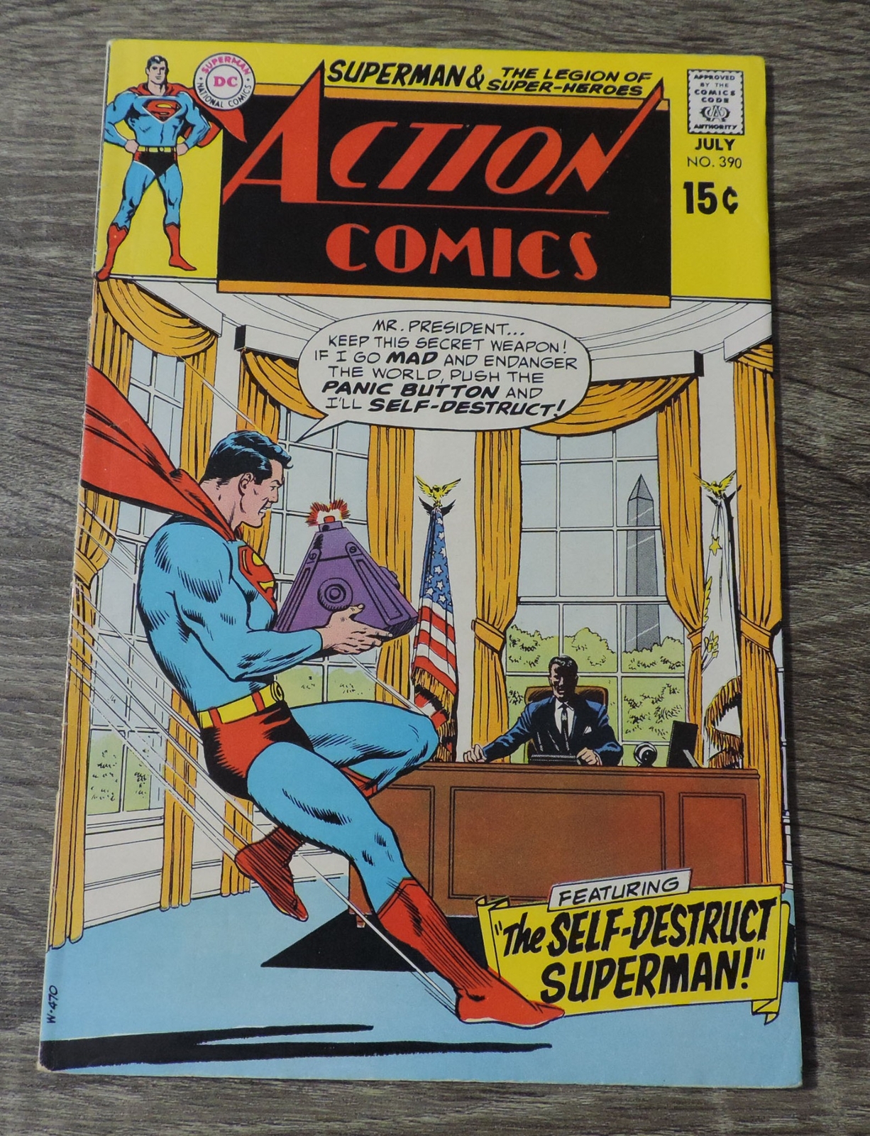 ACTION COMICS #390 "THE SELF-DESTRUCT SUPERMAN!" | eBay