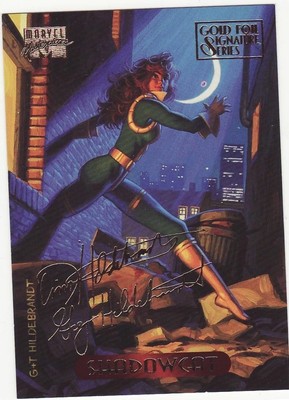 MARVEL MASTERPIECES 1994 GOLD FOIL SIGNATURE CARD 106 SHADOWCAT | eBay
