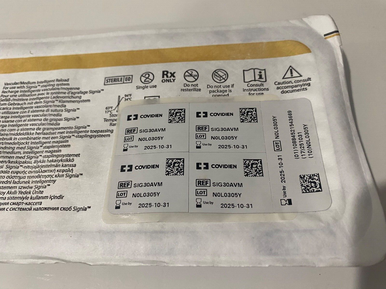 Covidien Tri-staple 2.0 Reload SIG30AVM Expires 2025-10-31 | eBay