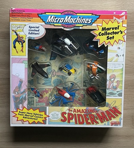 Micro Machines The Amazing Spiderman Marvel Collector's Set Galoob 1993 ...