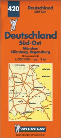 MICHELIN GERMANY SOUTHEAST MAP NO. 420 (MICHELIN MAPS & By Michelin ...
