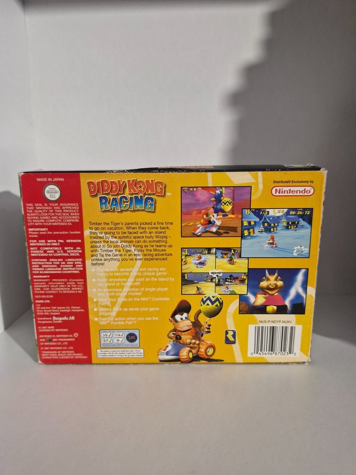 Diddy Kong Racing (Nintendo 64 N64) PAL – Complete with Box & Manual ...