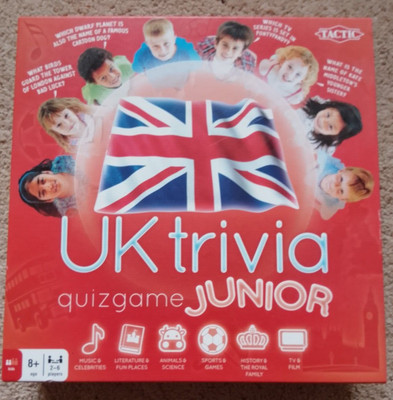 UK Trivia Quiz Game Junior 1500 Questions Board Game 8+ 2-6 Players ...