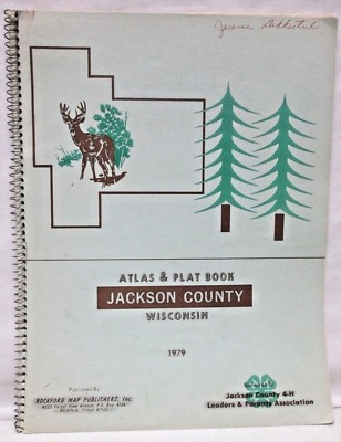 1979 Land Atlas & Plat Book Jackson County Wisconsin Map | eBay