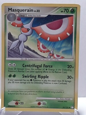 Masquerain 55/123 Pokemon Mysterious Treasures Uncommon Grass LP See Pictures | eBay