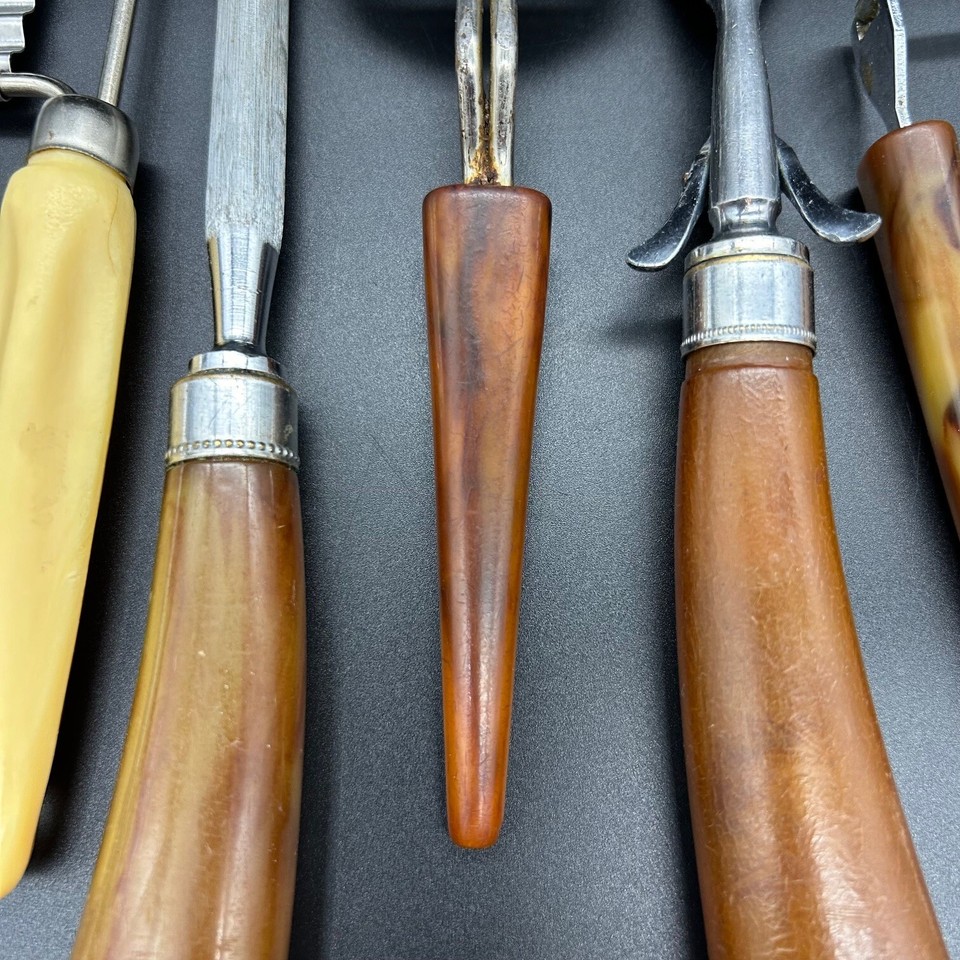 Vtg Kitchen Tools with Faux Tortoise Shell & Plastic Handles Lot of 5 ...