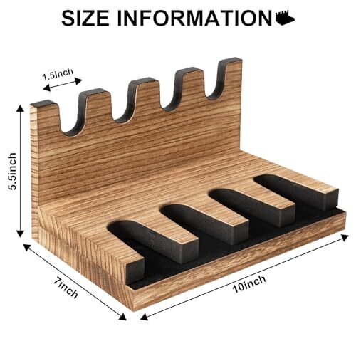 Miratino Pistol Rack Solid Wood Handgun Pistol Gun Rack Holder for Gun ...