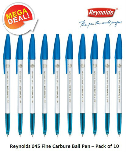 10 x stylos Reynolds 045 stylo à bille à carbure fine encre bleu-rouge ...