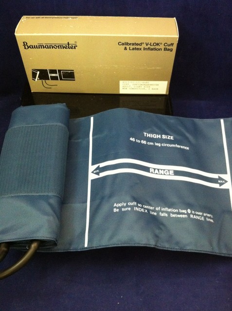 Baumanometer CALIBRATED V-lok Blood Pressure Cuff and Inflation Bag ...