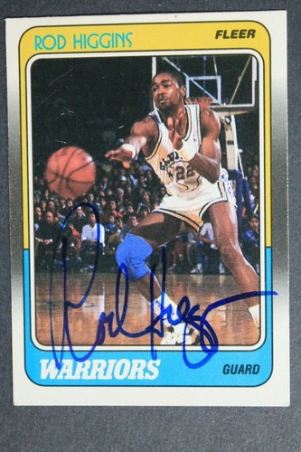 Rod Higgins Warriors Fresno Signed 1988 Fleer #47 Autographed ...