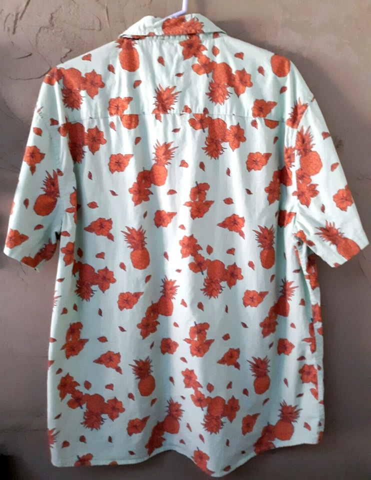 VSTR Premium Retro Hibiscus & Pineapple Hawaiian Man's Shirt EUC XXL | eBay