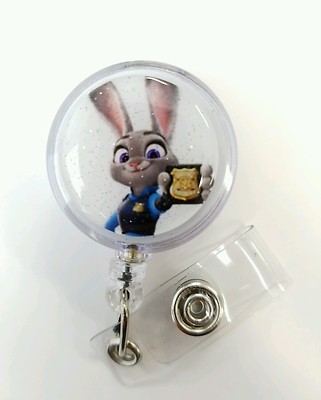 Disney's ZOOTOPIA Police Judy Hopps, Retractable Badge Name Tag ID ...