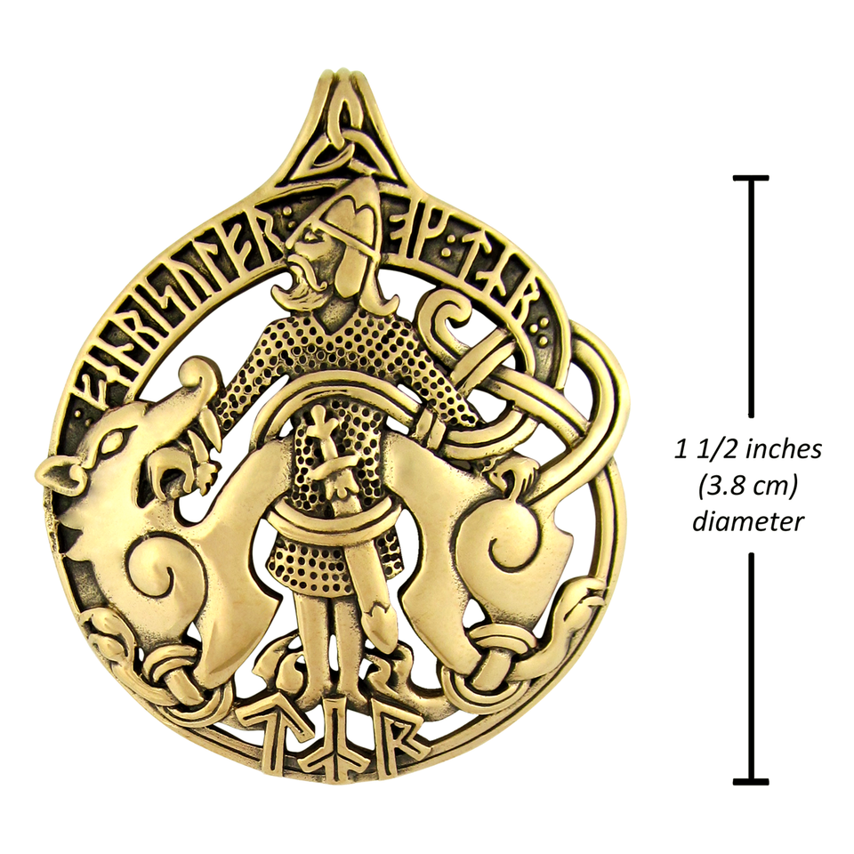 Bronze Tyr Pendant by Dryad Design - Asatru Norse Viking Runes Pagan ...