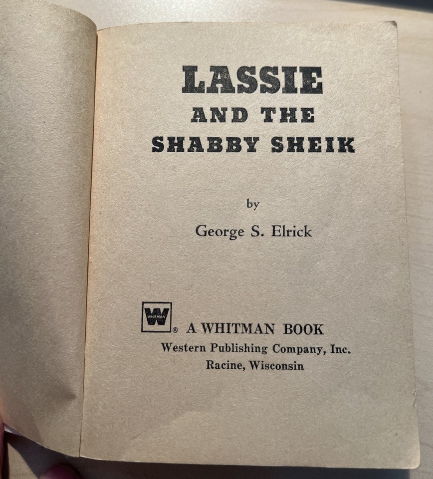 1968 Lassie and the Shabby Sheik (A Big Little Book) by George Elrick ...